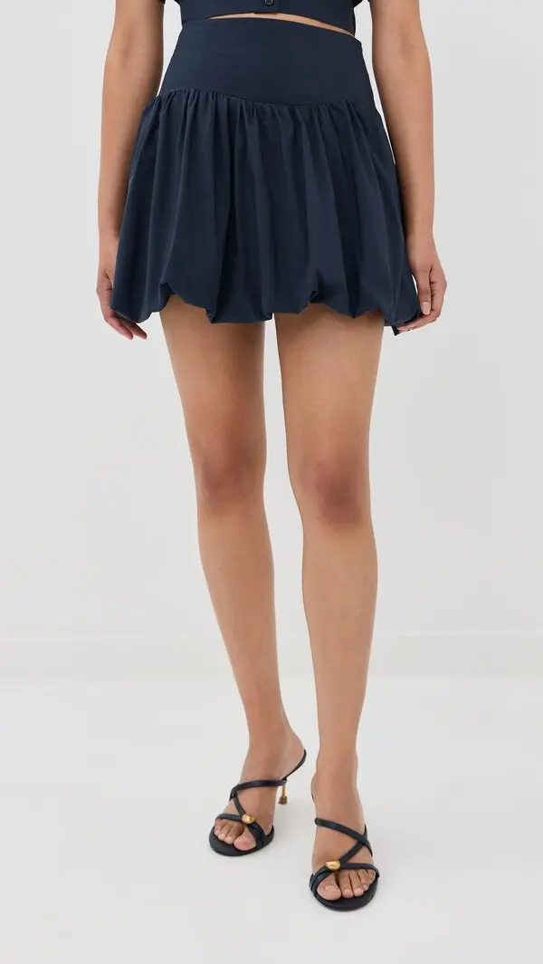 Simkhai Pippa Mini Skirt - Midnight