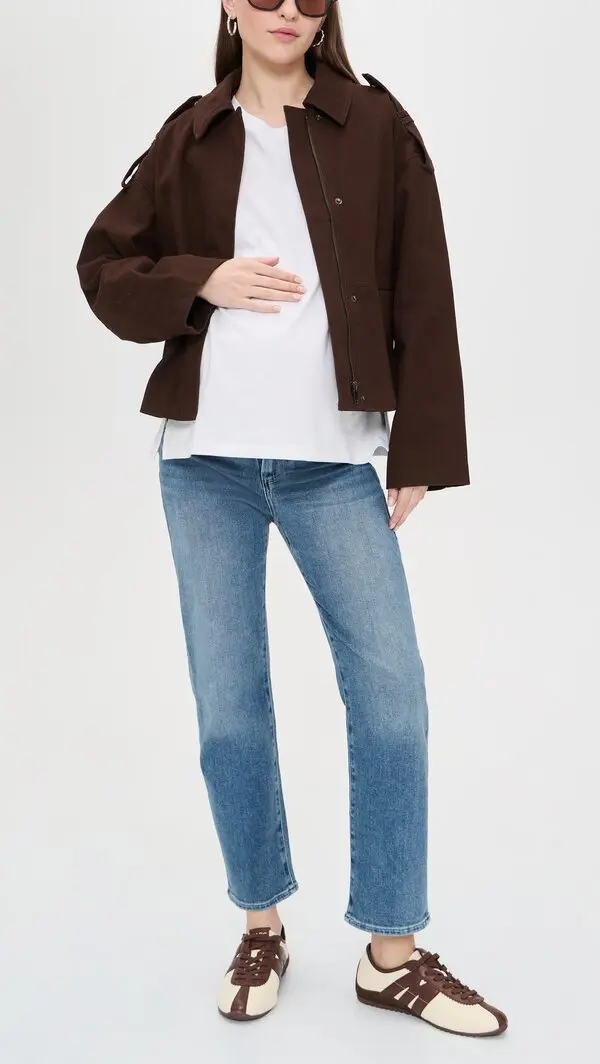 Paige Straight Leg Maternity Jeans