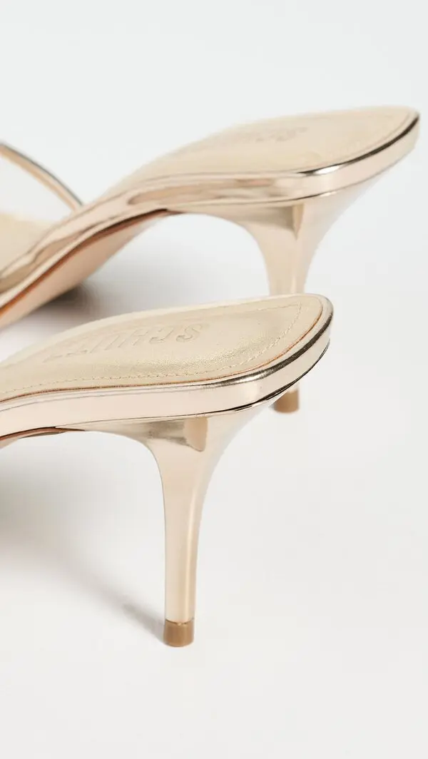 Schutz Elodie Vinyl Sandals - Transpare/platina