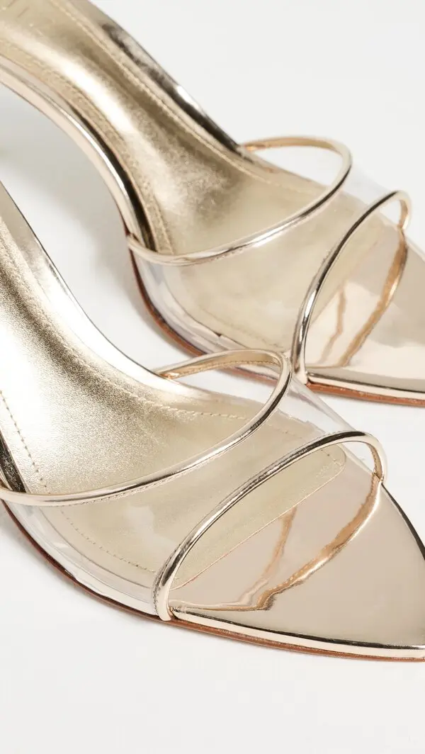 Schutz Elodie Vinyl Sandals - Transpare/platina