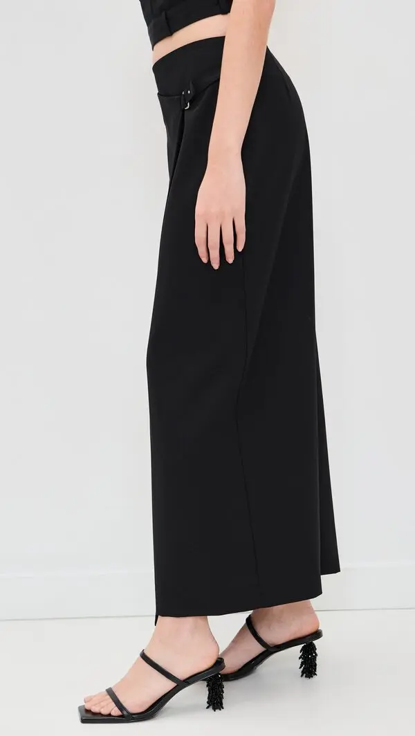 ST. AGNI Tailored Wool Wrap Skirt