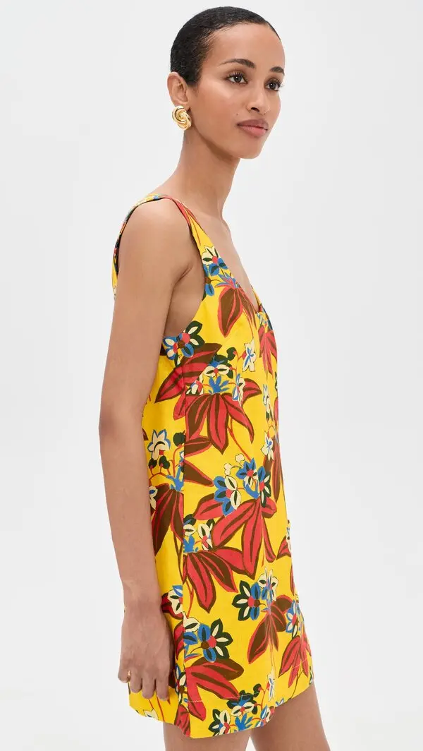 ALEMAIS Leo Embroidered Mini Dress
