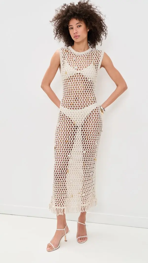 Simkhai Coralia Knit Charmed Midi Dress