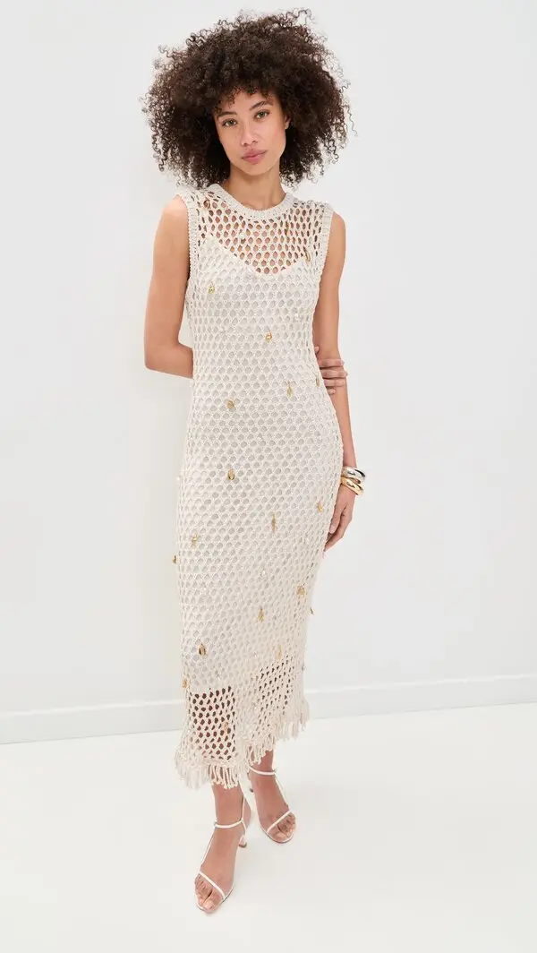 Simkhai Coralia Knit Charmed Midi Dress