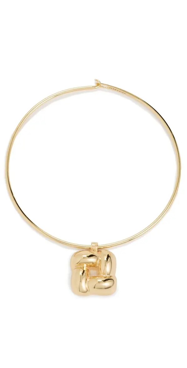 Jenny Bird Woven Square Collar - High Polish Gold