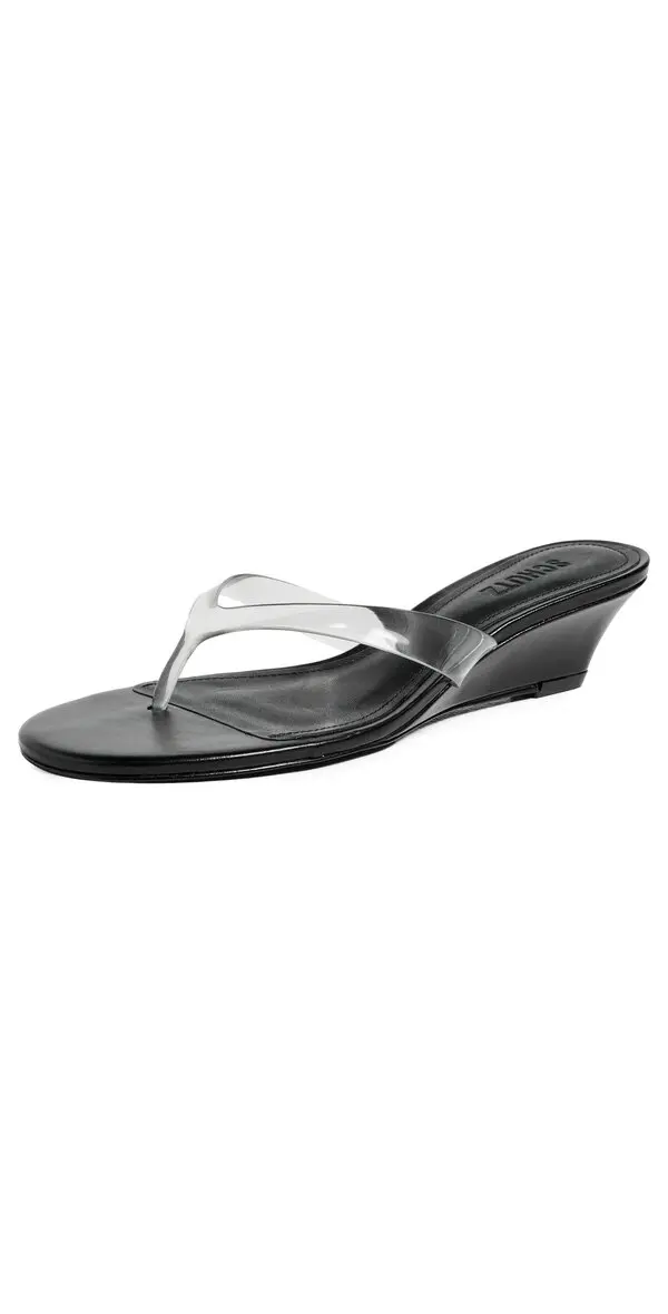 Schutz Roslyn Jelly Wedges - Black