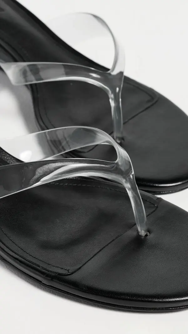 Schutz Roslyn Jelly Wedges - Black