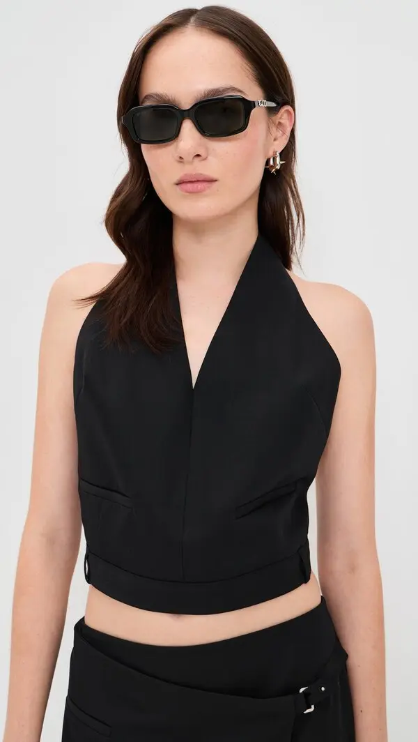 ST. AGNI Wool Halter Top