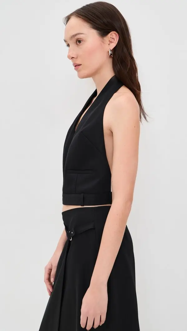 ST. AGNI Wool Halter Top
