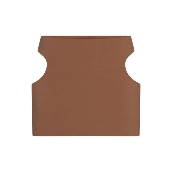SKIMS Cotton Jersey Cutout Mini Skirt