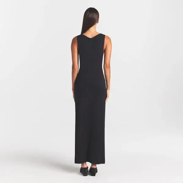 SKIMS Cut Out Long Dress - Obsidian