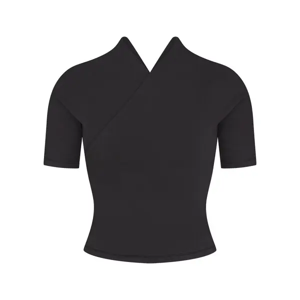 SKIMS Wrap Top - Soot