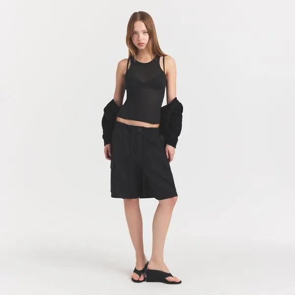 SKIMS Oversized Cargo Short - Onyx