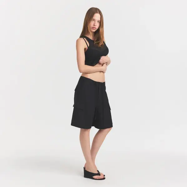 SKIMS Oversized Cargo Short - Onyx