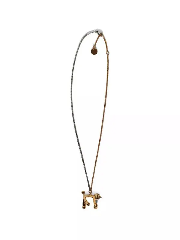 Marni Dog-pendant Necklace - Gold