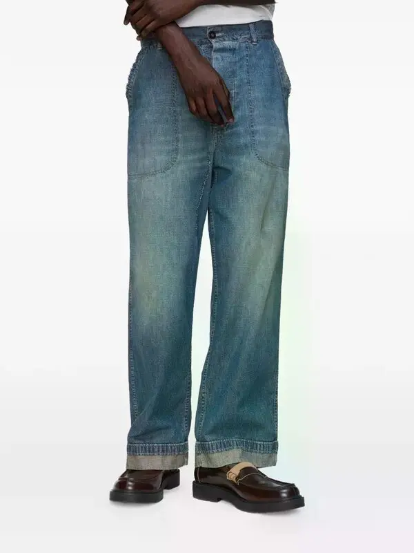 MAISON MARGIELA Patch-pocket Wide-leg Jeans
