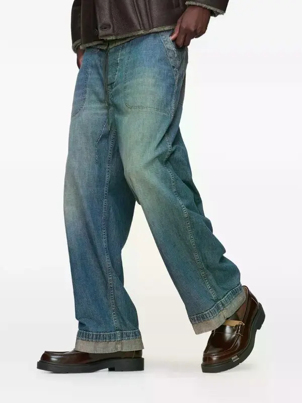 MAISON MARGIELA Patch-pocket Wide-leg Jeans