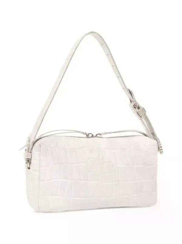 Pinko Embossed Shoulder Bag - White