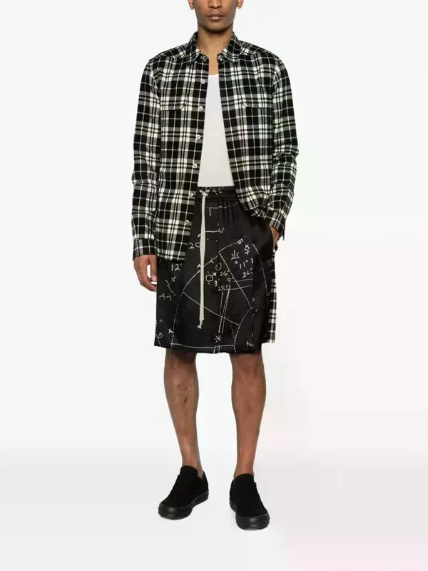 Rick Owens Elasticated-waistband Kilt Shorts - Black