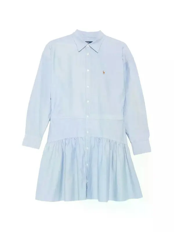 Polo Ralph Lauren Ruffled Mini Dress - Blue