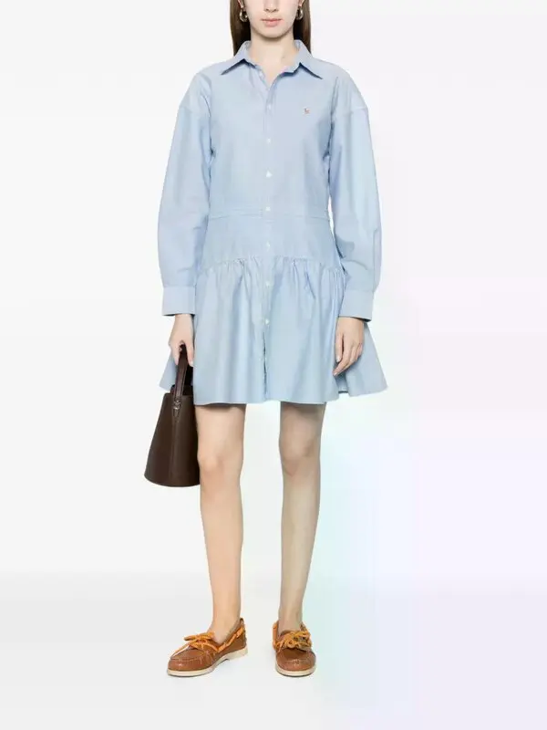 Polo Ralph Lauren Ruffled Mini Dress - Blue