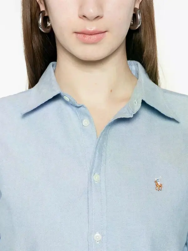 Polo Ralph Lauren Ruffled Mini Dress - Blue