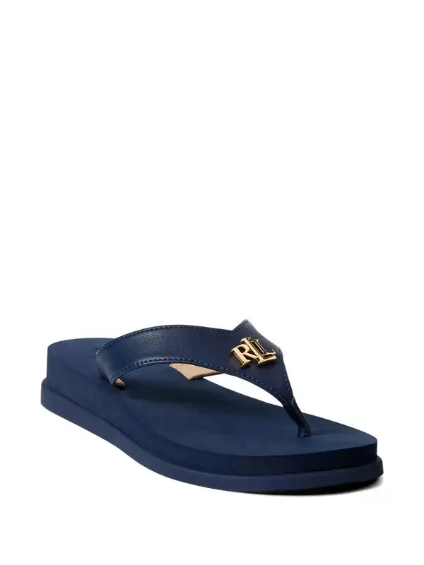 Polo Ralph Lauren Logo Plaque Sandals - Blue