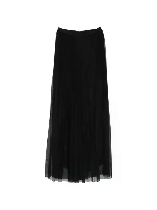 FORTE_FORTE A-line Maxi Skirt - Black