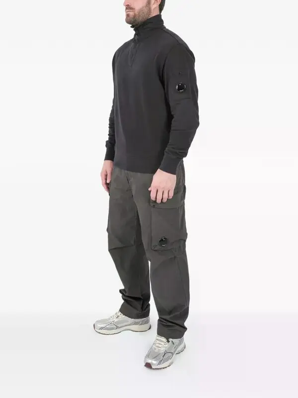 C.P. COMPANY Zip Funnel Neck Sweatshirt