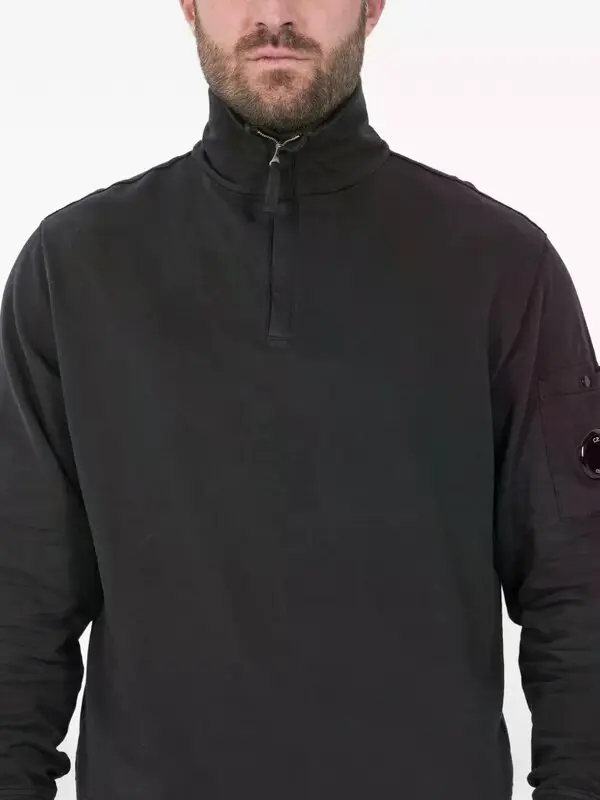 C.P. COMPANY Zip Funnel Neck Sweatshirt