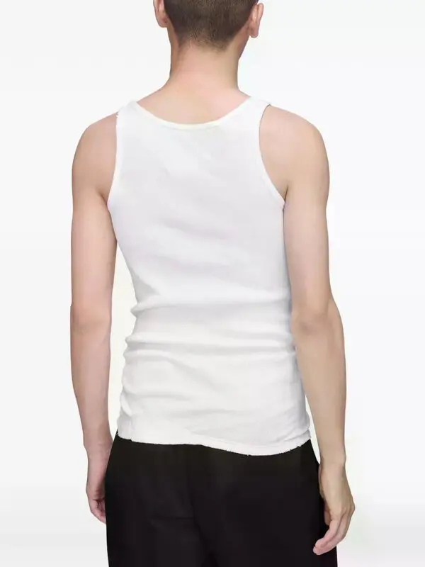 MAISON MARGIELA Cotton Tank Top - White