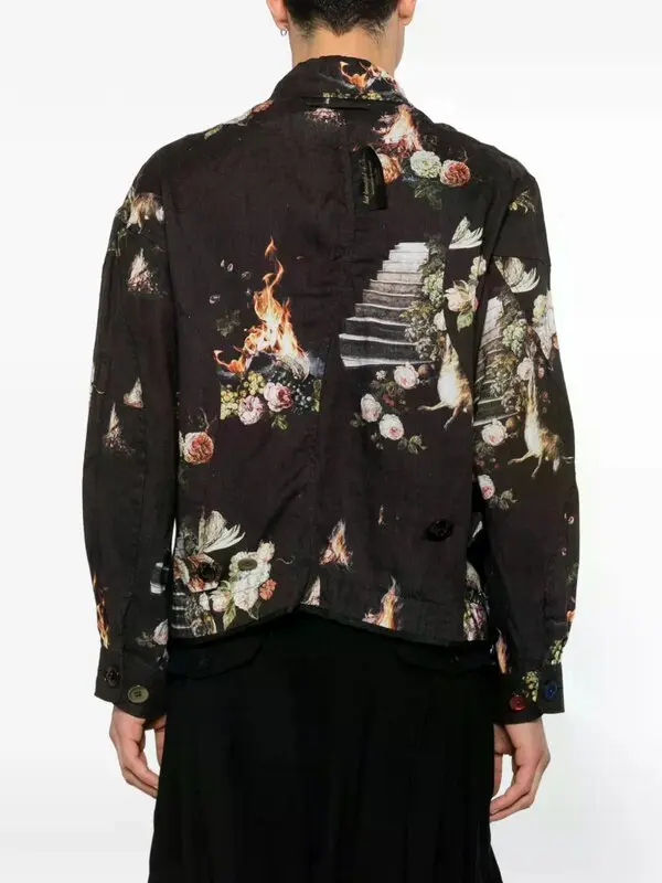 Undercover Floral-print Bomber Jacket