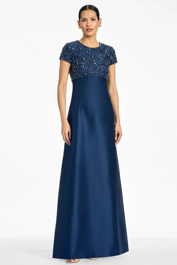 Sachin & Babi Embellished Amsterdam Gown - Night Sky