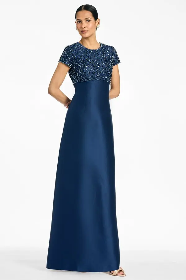 Sachin & Babi Embellished Amsterdam Gown - Night Sky