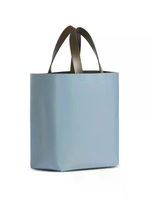 Marni Museo Colour-block Leather Tote - Blue