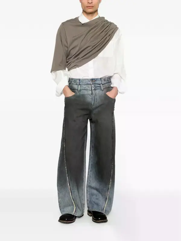 FENG CHEN WANG Wide Leg Trousers - Black