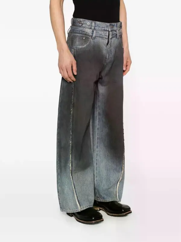 FENG CHEN WANG Wide Leg Trousers - Black