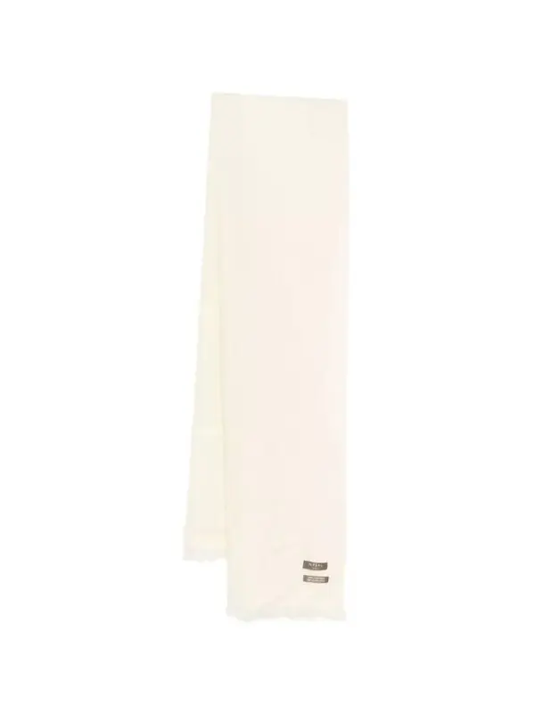 N.peal Fringed Pashmina Stole - Neutrals