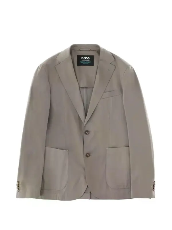 BOSS Button Leather Jacket