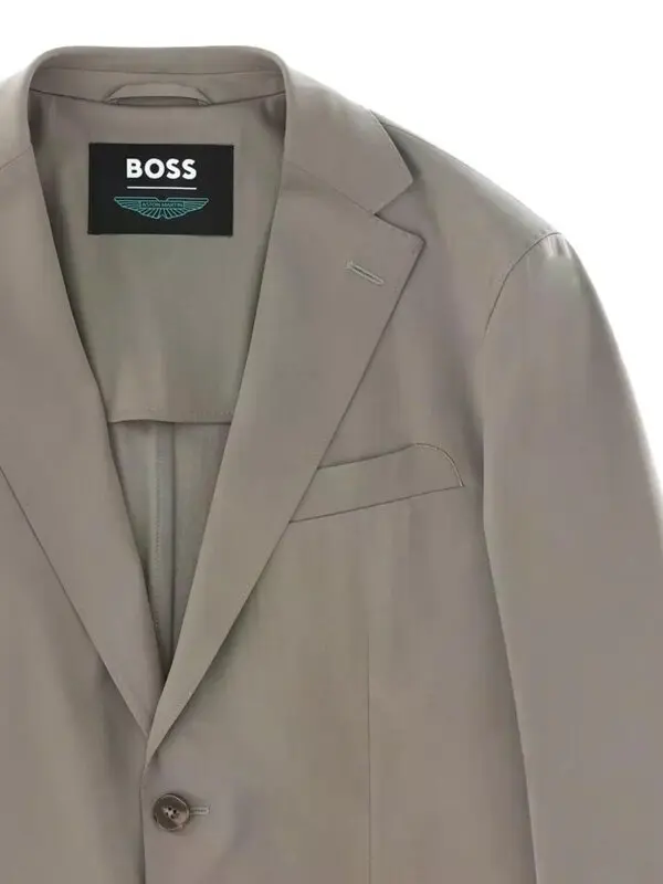 BOSS Button Leather Jacket