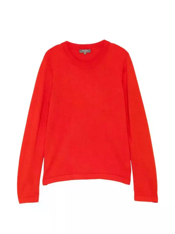 N.peal Hallie Round Neck Jumper - Red