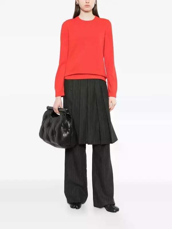 N.peal Hallie Round Neck Jumper - Red