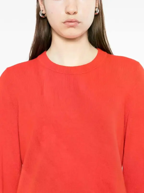 N.peal Hallie Round Neck Jumper - Red