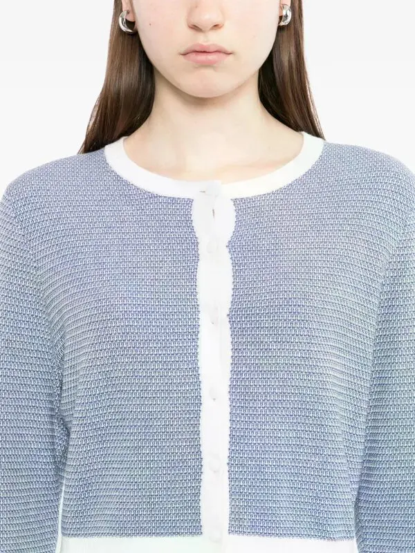 N.peal Jacquard Cardigan