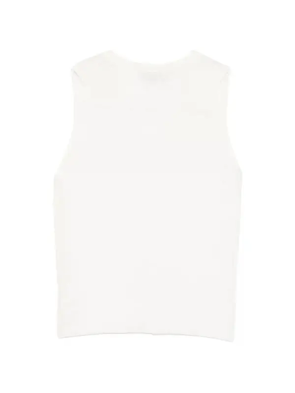 N.peal Selene V-neck Tank Top - White
