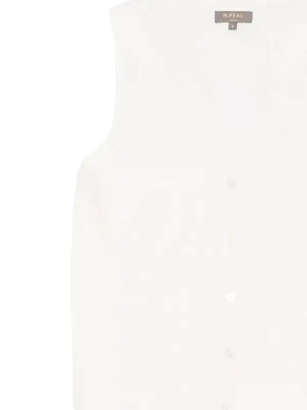 N.peal Selene V-neck Tank Top - White