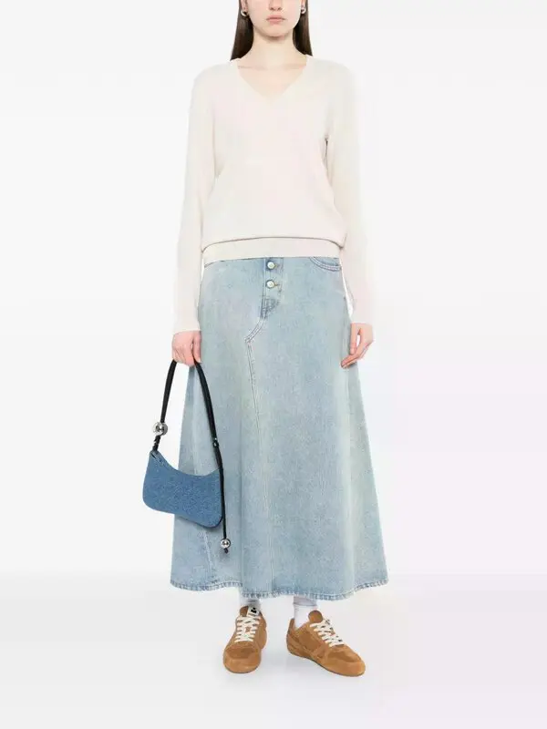 N.peal Phoebe V-neck Jumper - Neutrals