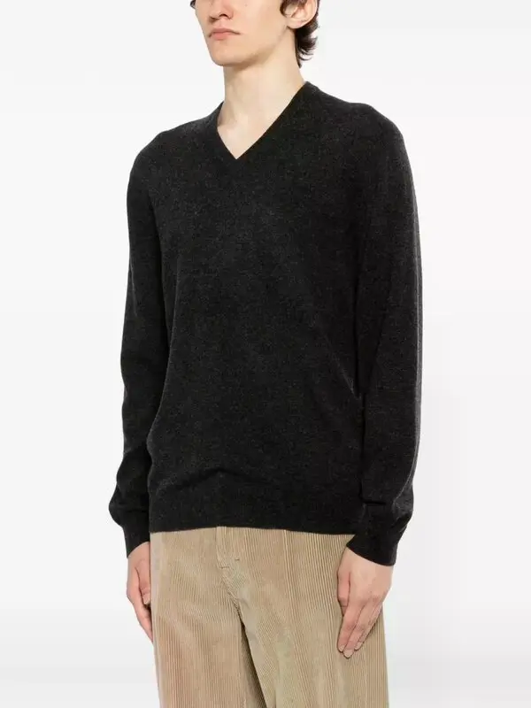 N.peal Burlington V-neck Jumper - Grey