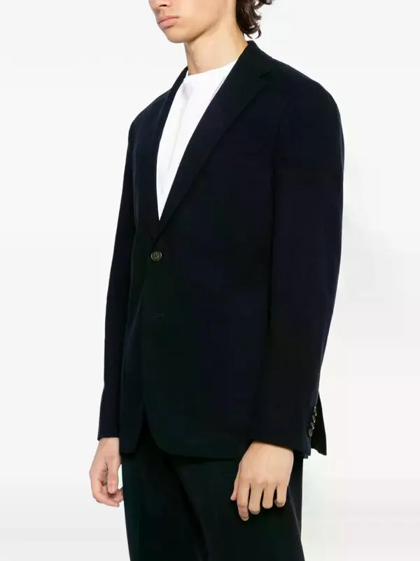 N.peal Single-breasted Notched Collar Blazer