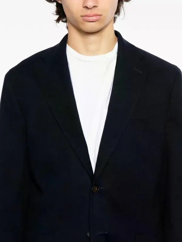 N.peal Single-breasted Notched Collar Blazer